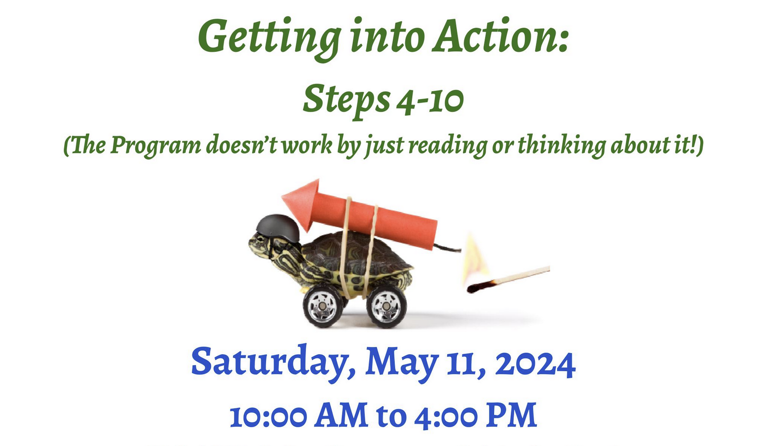 Getting Into Action: Steps 4–10 Workshop - Overeaters Anonymous