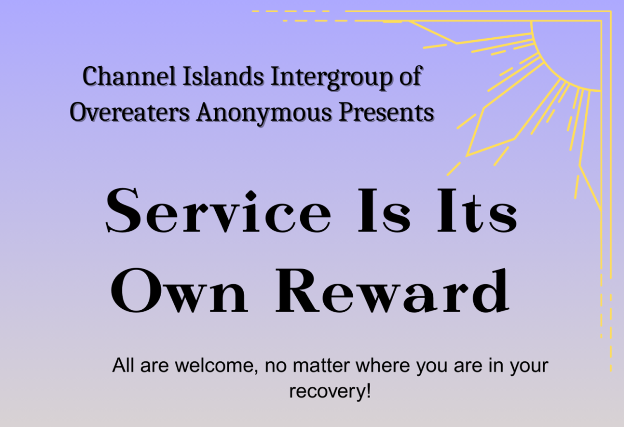 Service Is Its Own Reward Workshop - Overeaters Anonymous