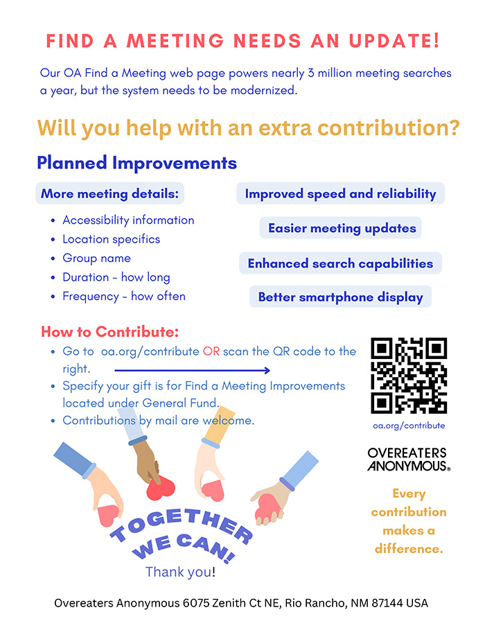 OA Announces Find a Meeting Improvements Campaign — Download the New ...