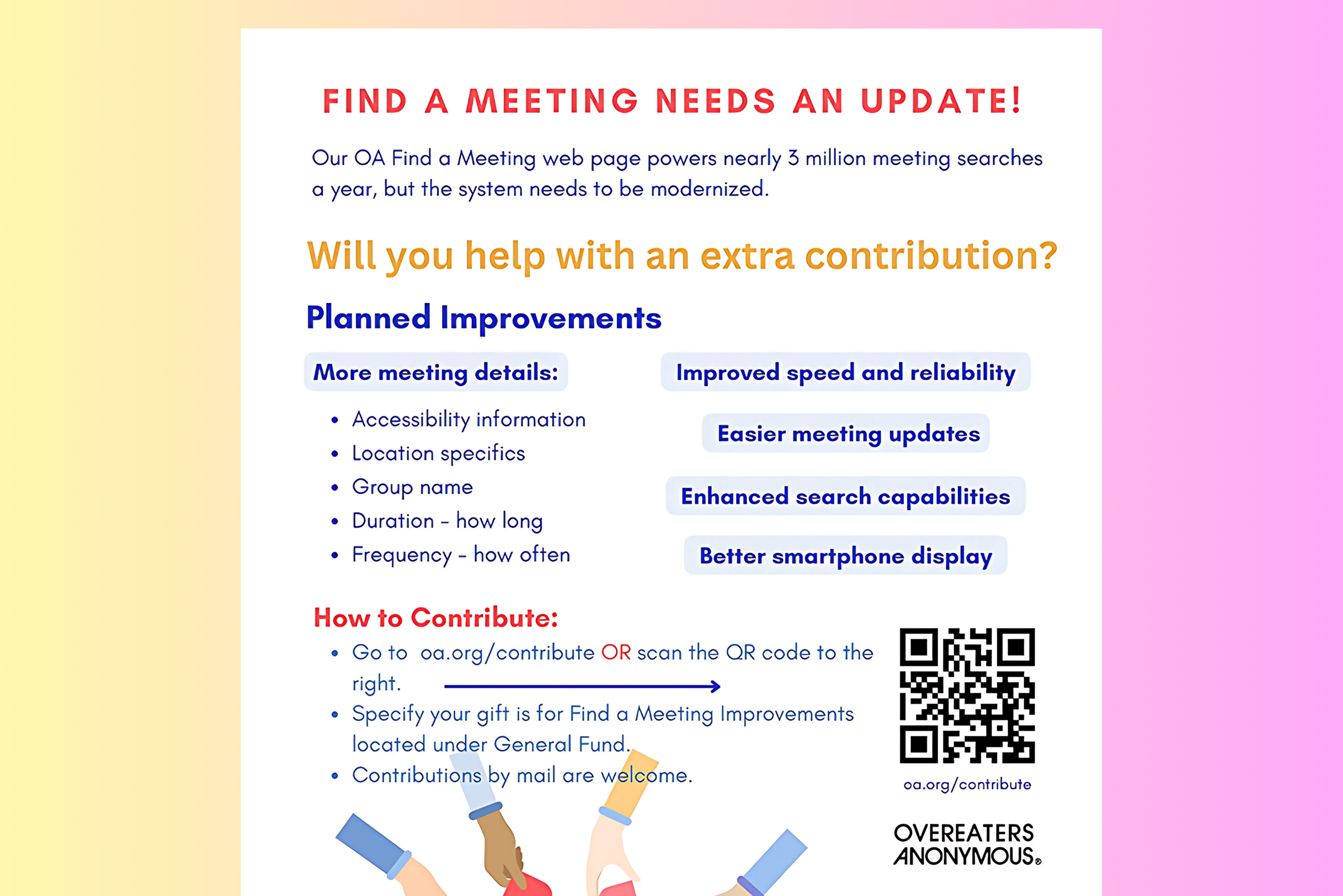 OA Announces Find a Meeting Improvements Campaign — Download the New ...